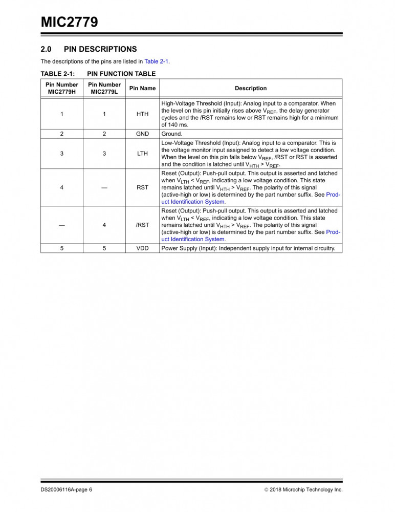 MIC2779 technical document page 6