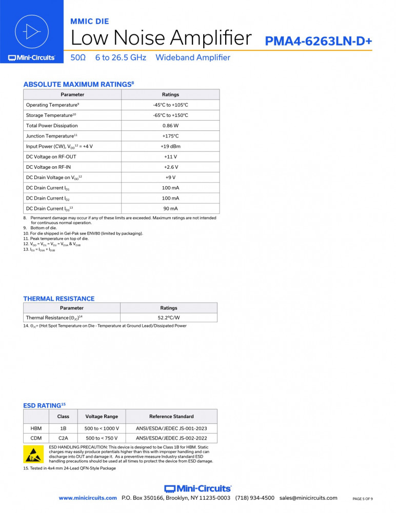 PMA4-6263LN-DG+ datasheet page 5