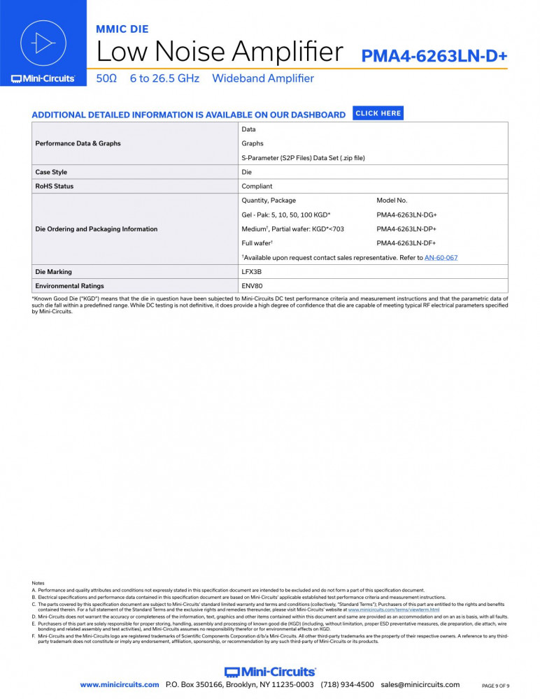 PMA4-6263LN-DG+ datasheet page 9