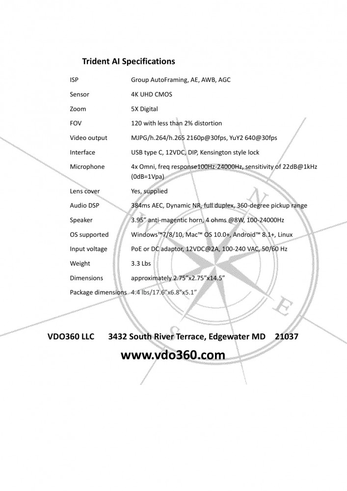 VDOTAI technical documentation page 2
