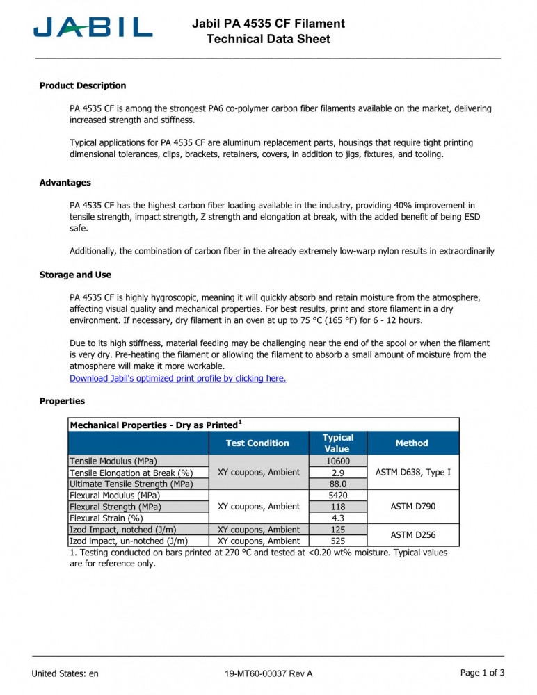 Product document page 1