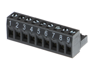 5.08mm Pitch Eurostyle Horizontal Plug, with Standard Imprinting, Black, 9 Circuits for sale
