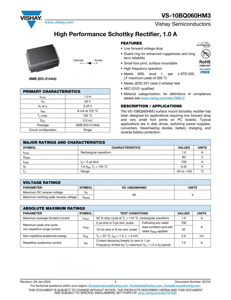 VS-10BQ060HM3/5BT datasheet page 1