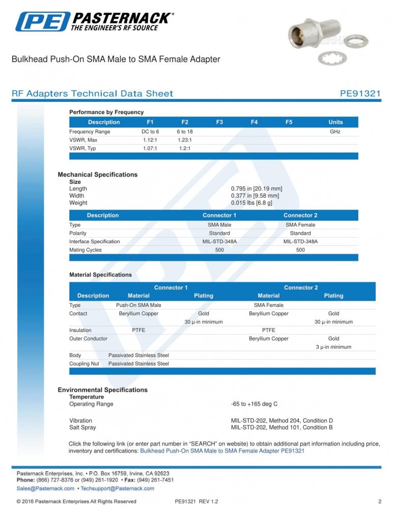 PE91321 datasheet page 2