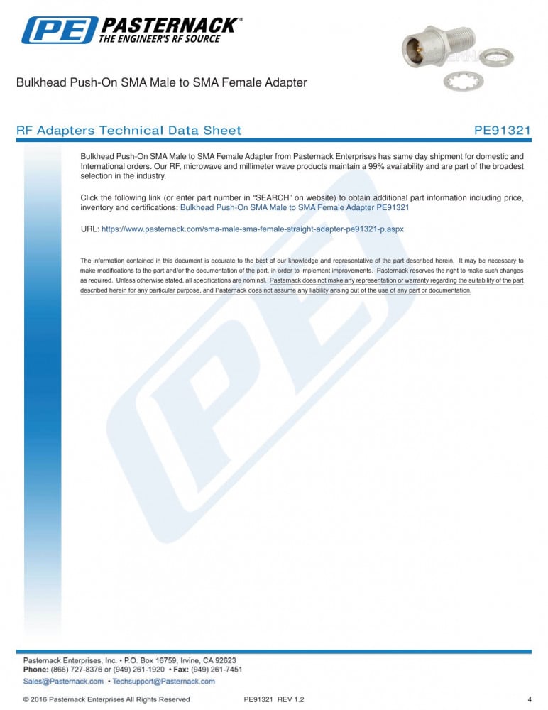 PE91321 datasheet page 4