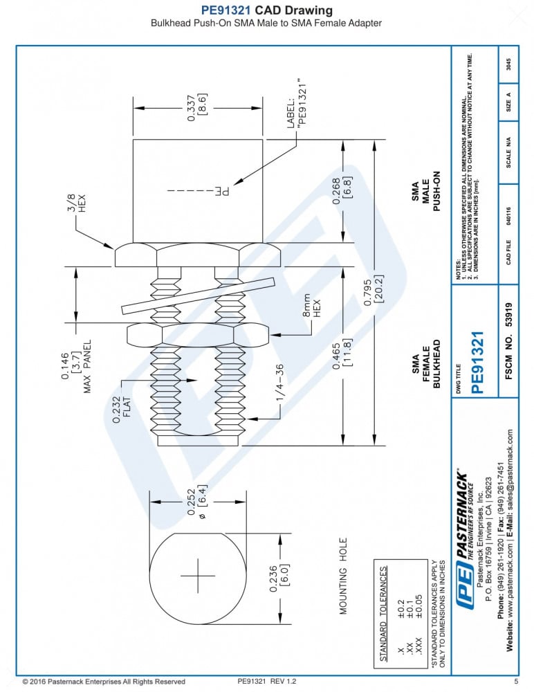 PE91321 datasheet page 5