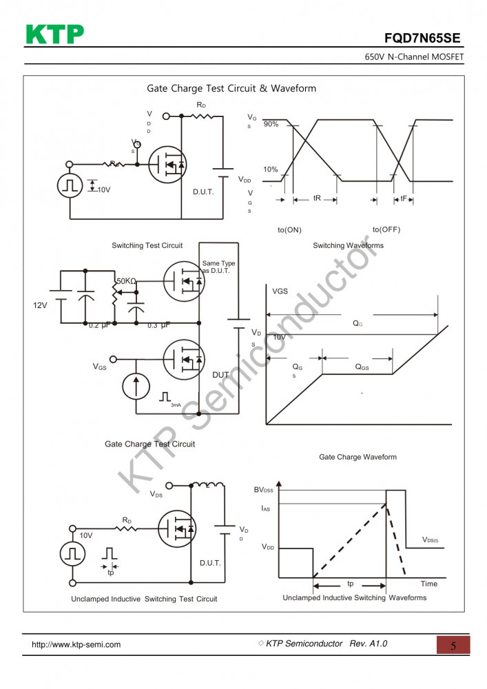 FQD7N65SE datasheet page 5