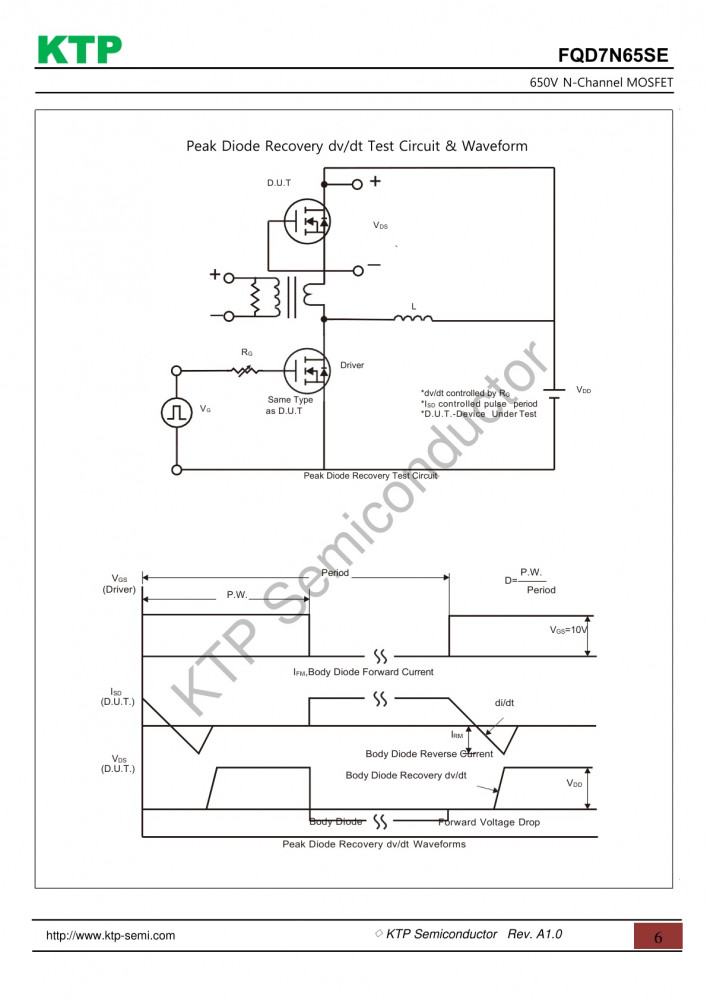FQD7N65SE datasheet page 6