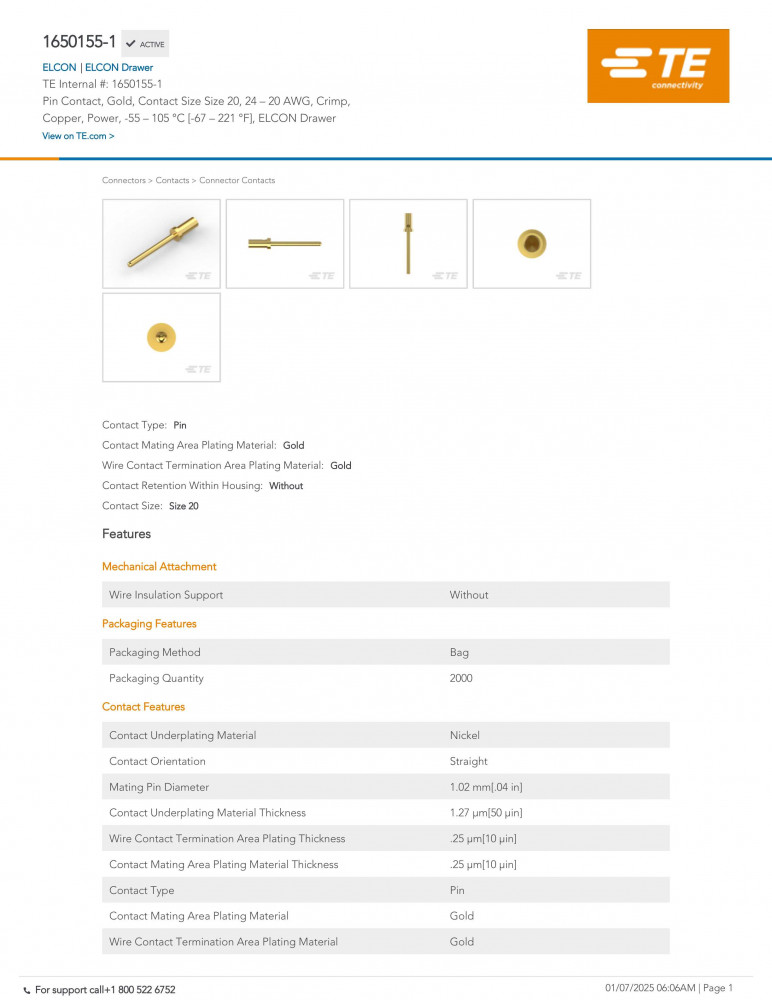 1650155-1 technical document page 1