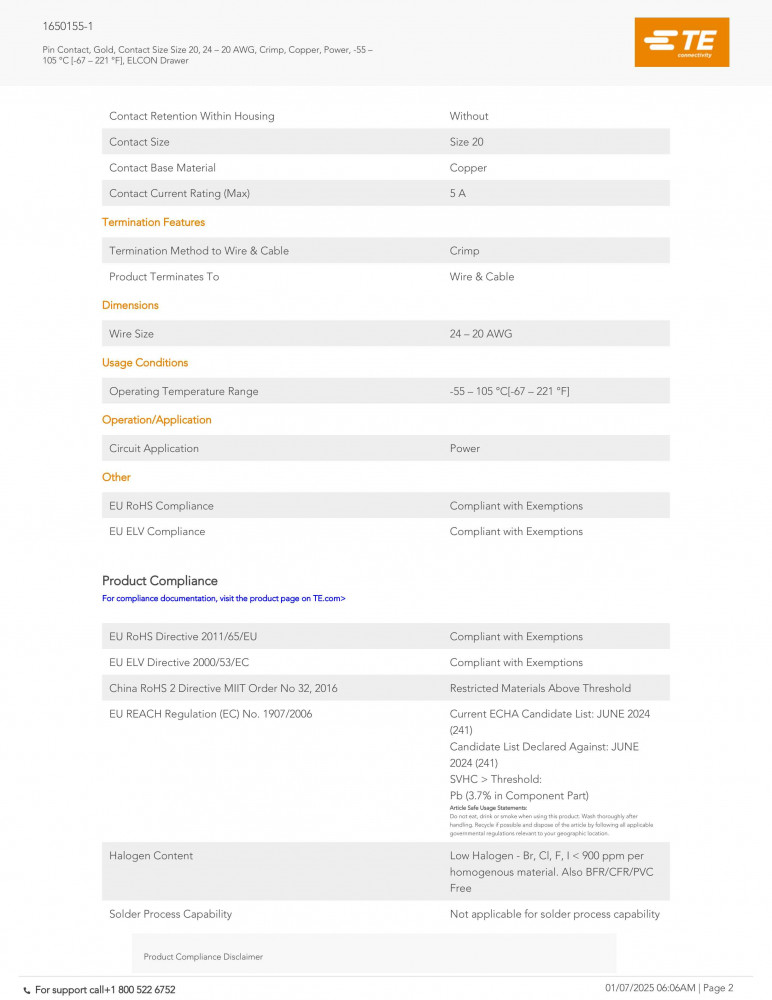 1650155-1 technical document page 2