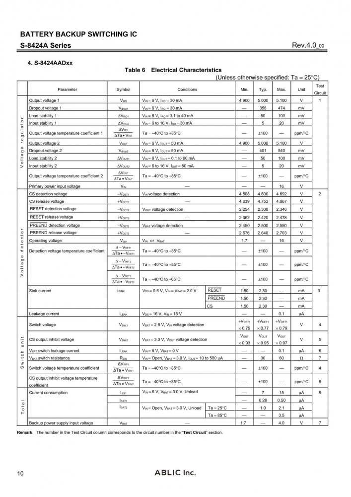 S-8424A datasheet page 10