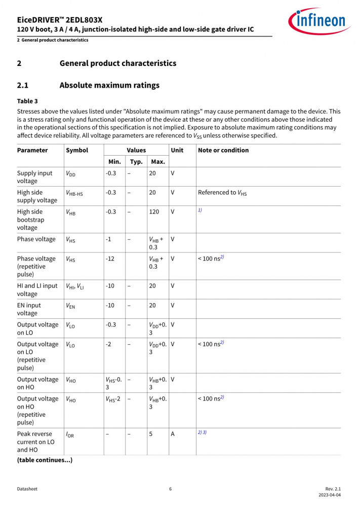 2EDL8034G4CXTMA1 datasheet page 6