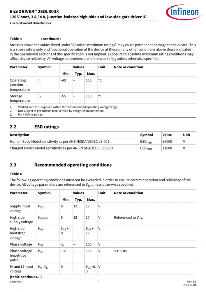 2EDL8034G4CXTMA1 datasheet page 7