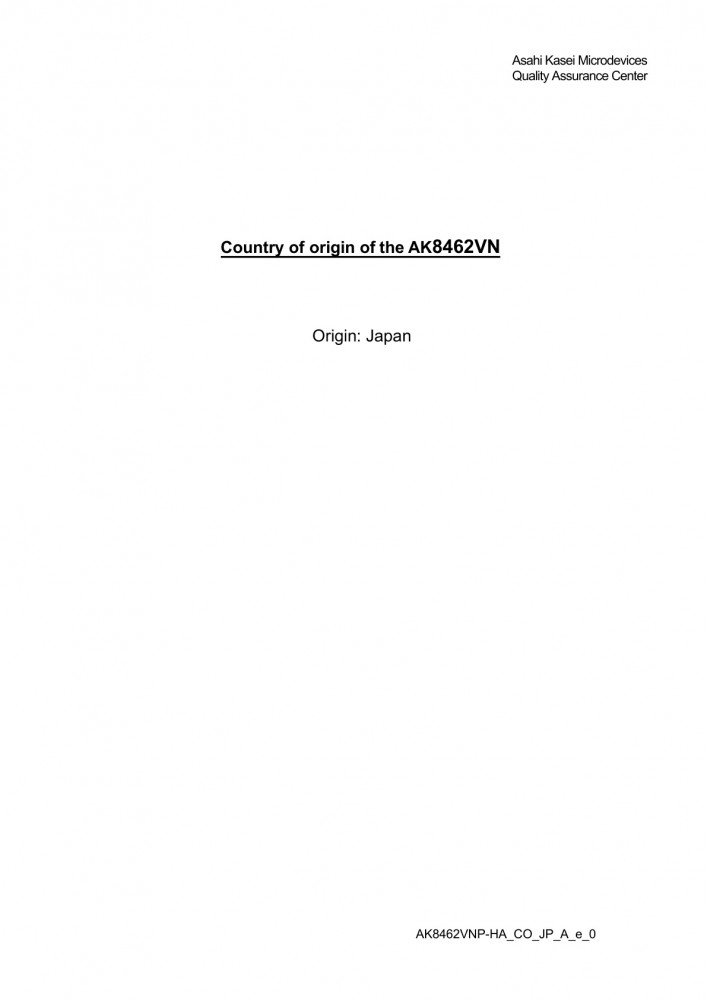 AK8462VN quality document page 6