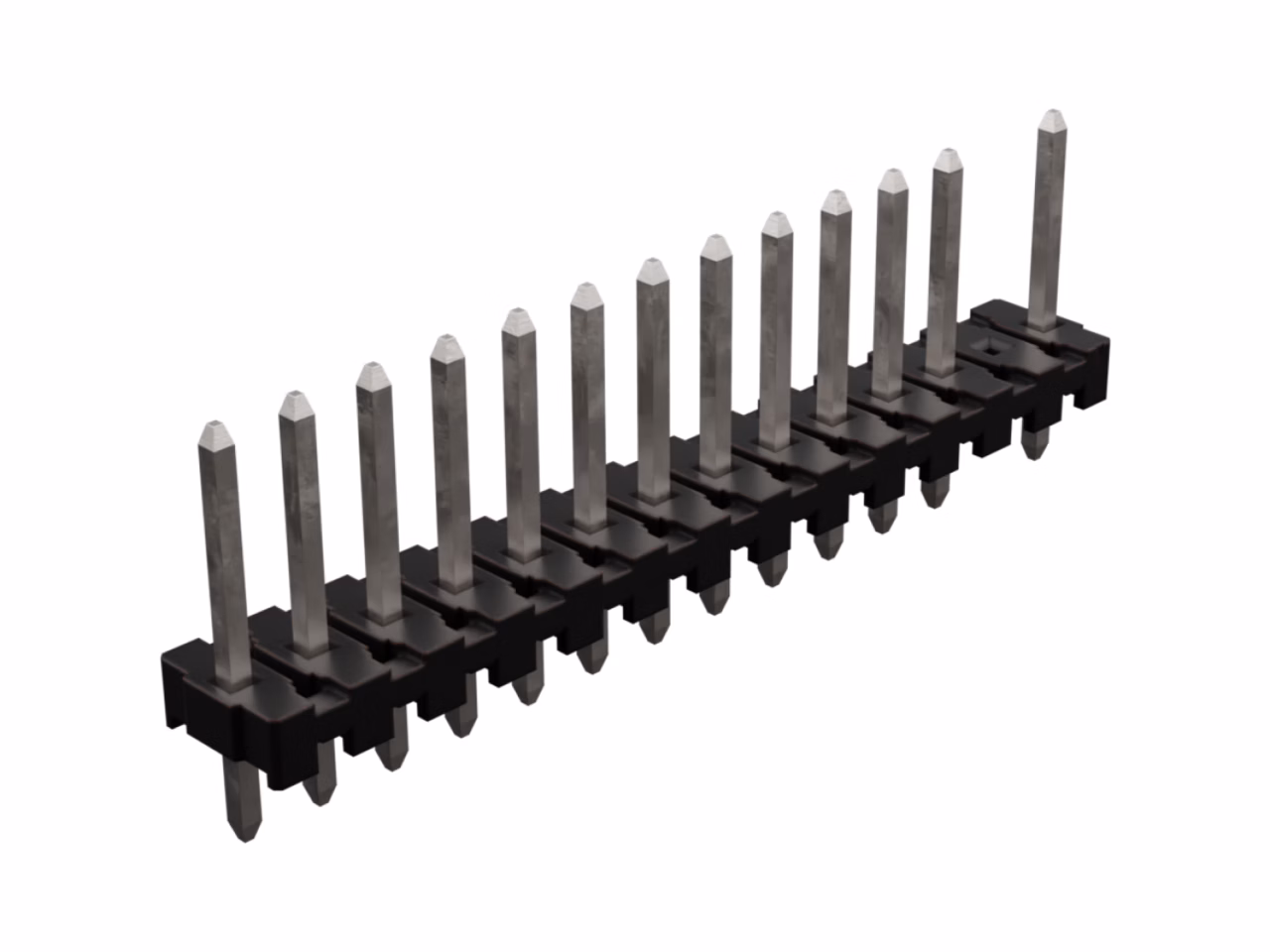KK 396 Breakaway Header, Vertical, 14 Circuits, Circuit 2 Voided, Matte Tin (Sn) Plating, Pin Length 19.00mm (.750