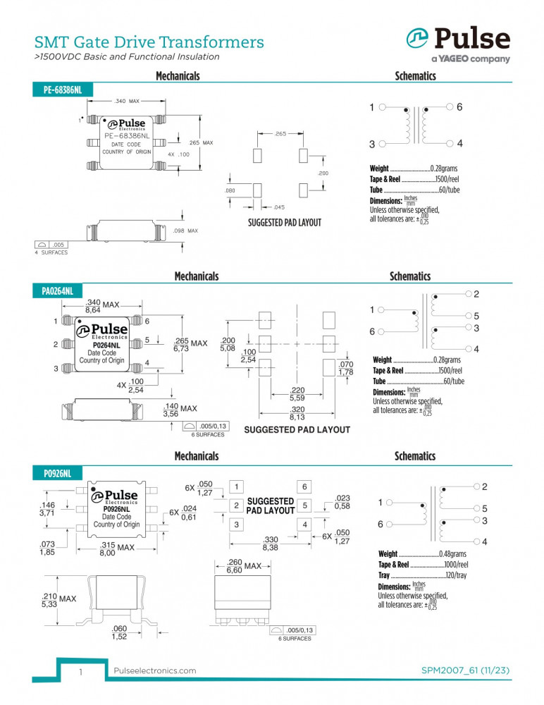PA3493NLT technical document page 2