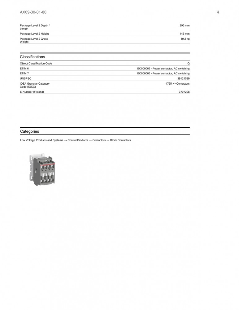 ABB AX09-30-01-80 technical document page 4