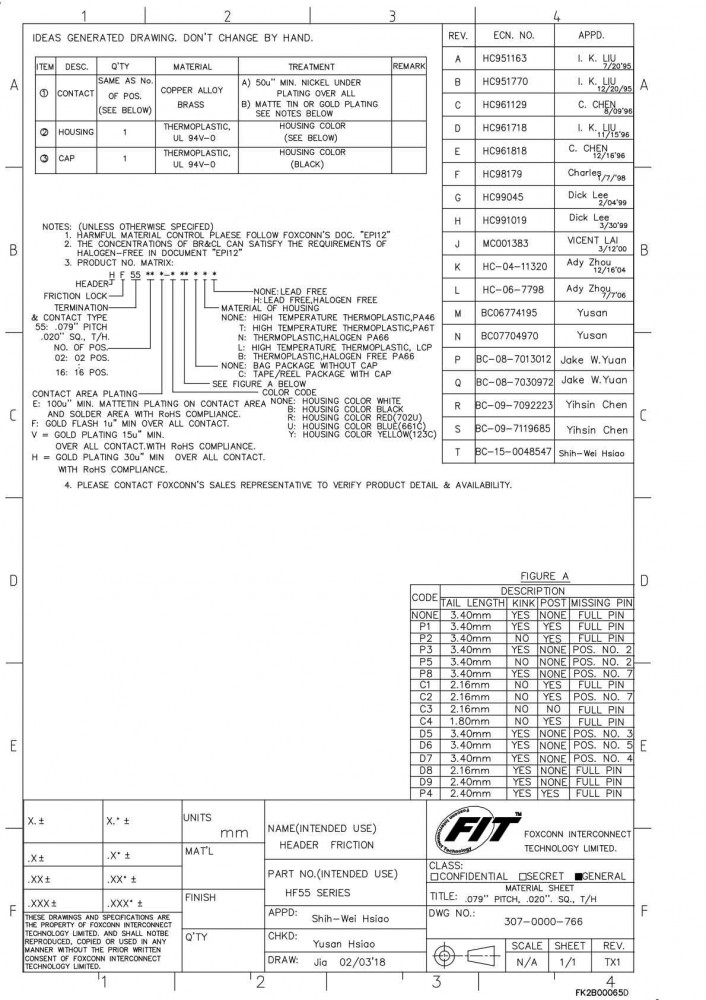HF5508E technical drawing page 4