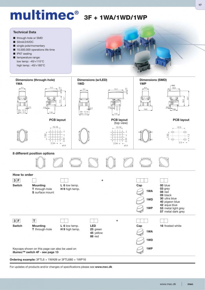 APEM 3FTH9 technical document page 4