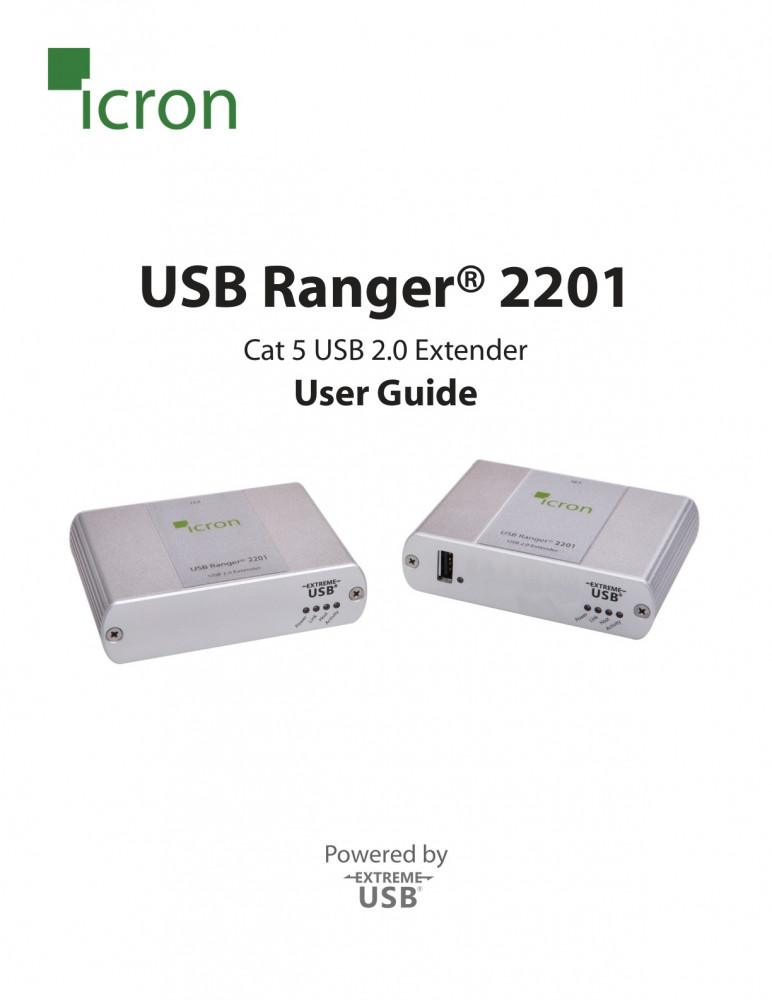 ICR2201 User Guide page 1