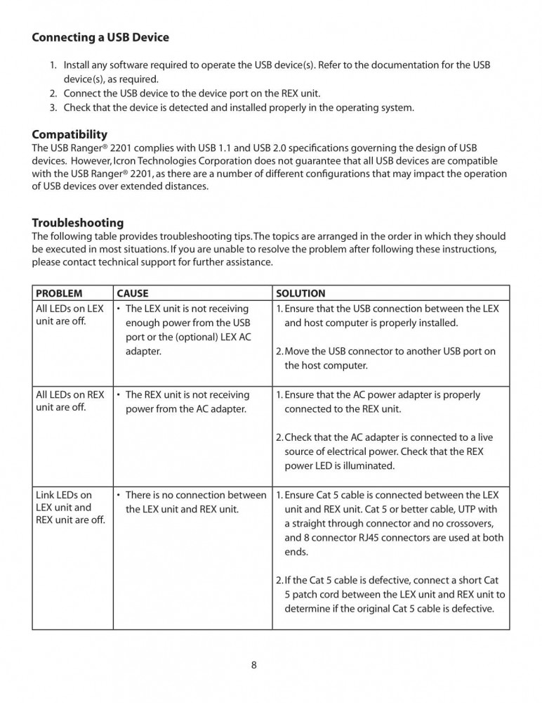 ICR2201 User Guide page 9