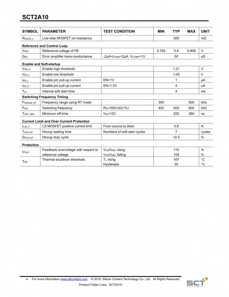 SCT2A10STER datasheet page 4