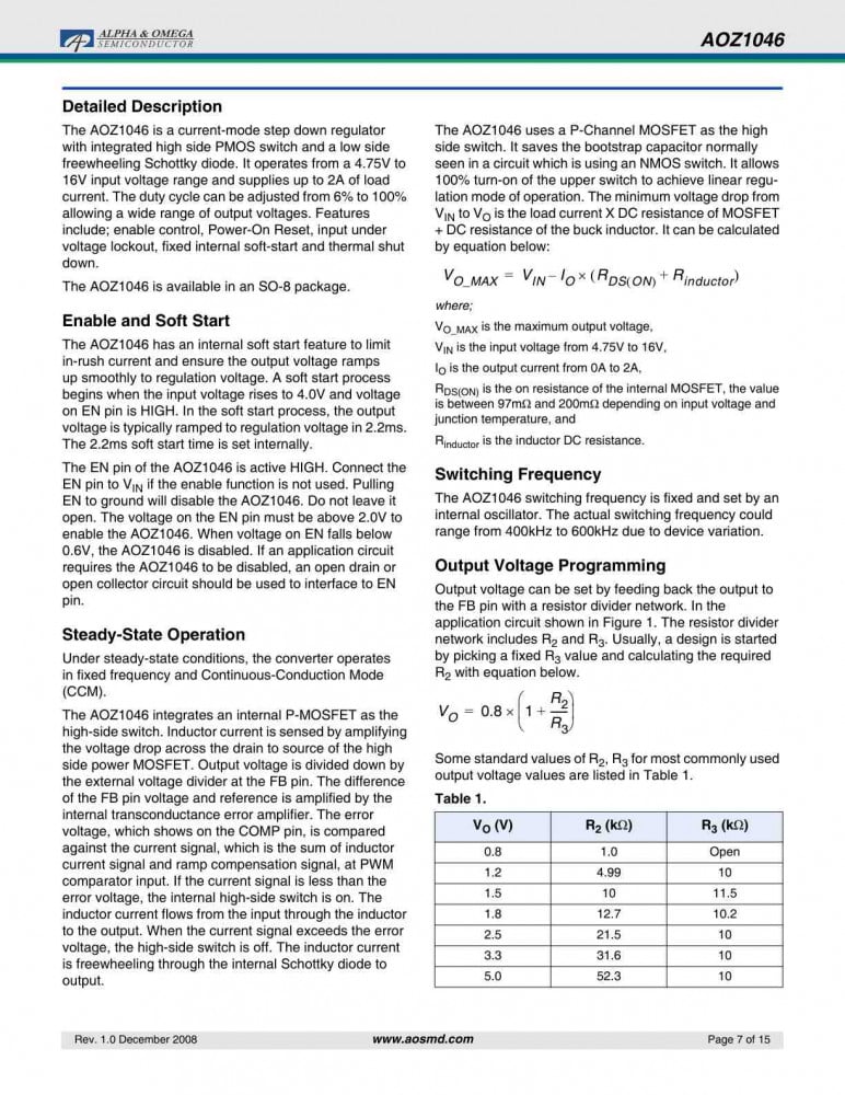 AOZ1046AI datasheet page 7