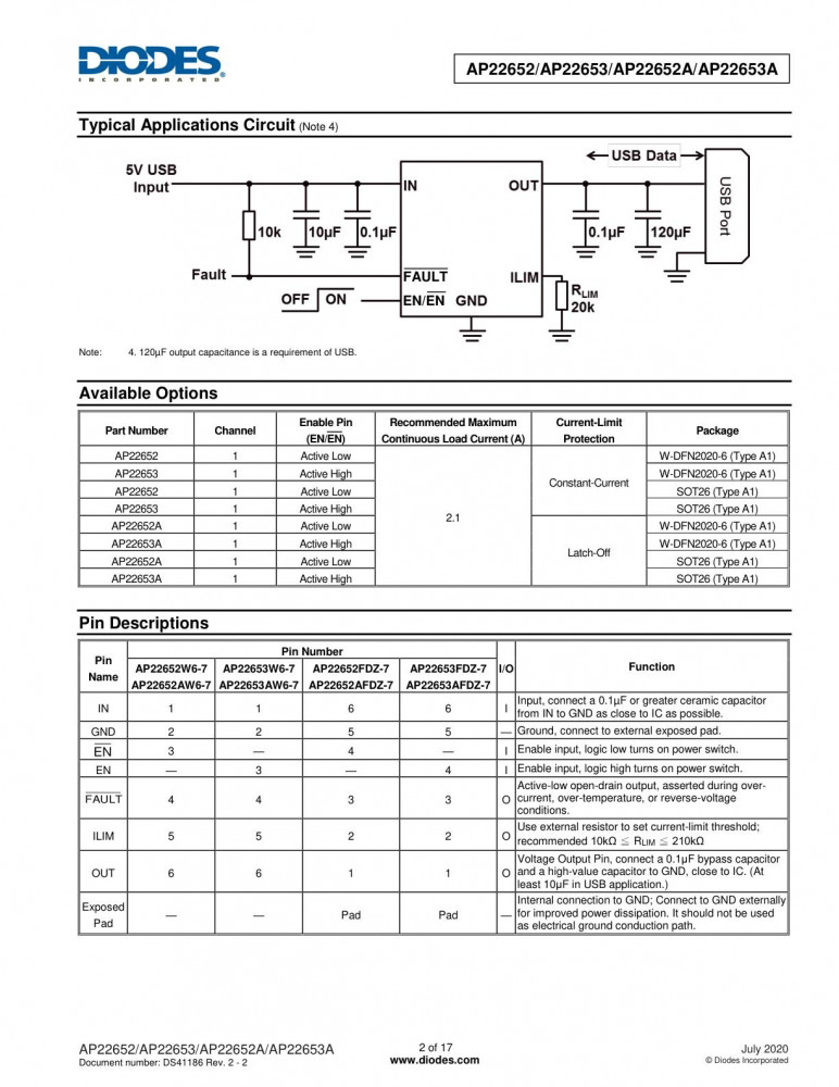 AP22652W6-7 datasheet page 2