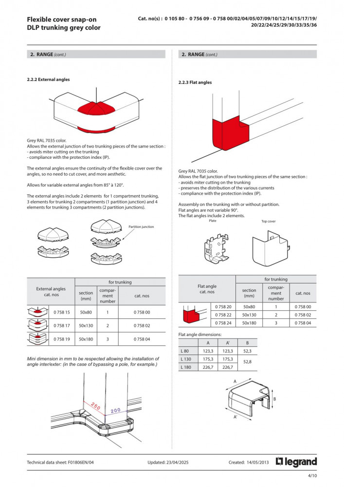 Legrand DLP trunking technical document page 4