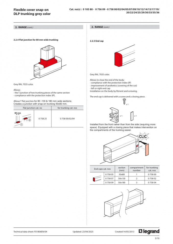 Legrand DLP trunking technical document page 5