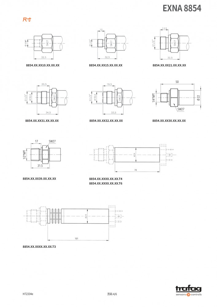 Trafag 8854 technical document page 4