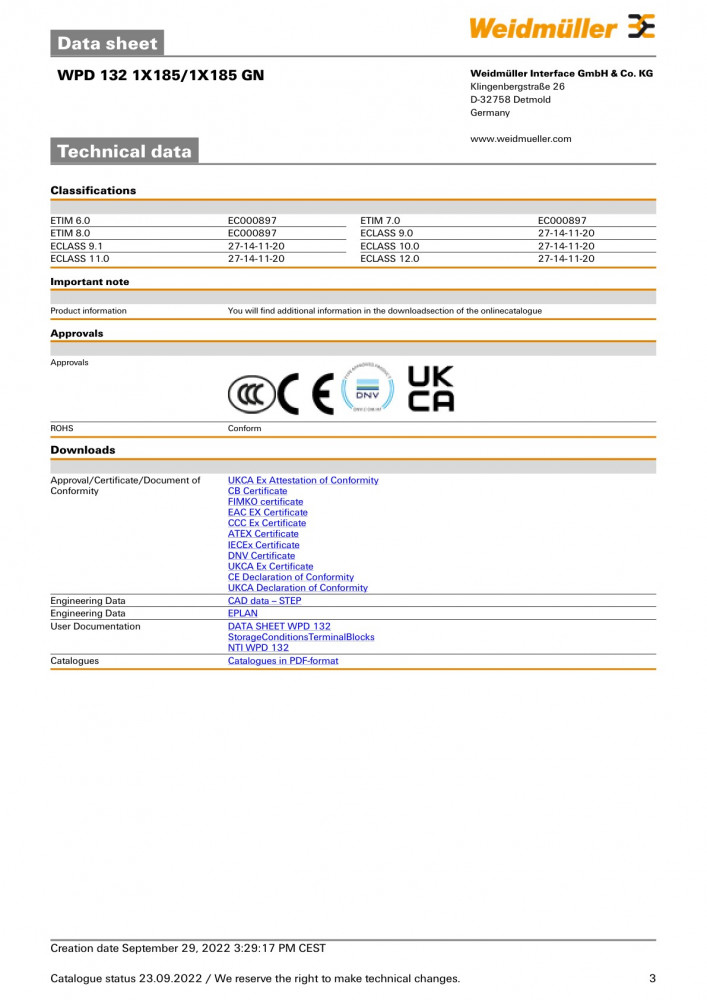 WEIDMULLER 2502770000 documentation page 3