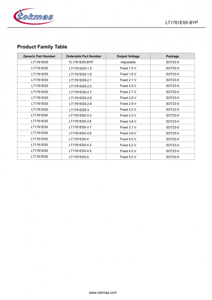LT1761ES5-BYP datasheet page 2