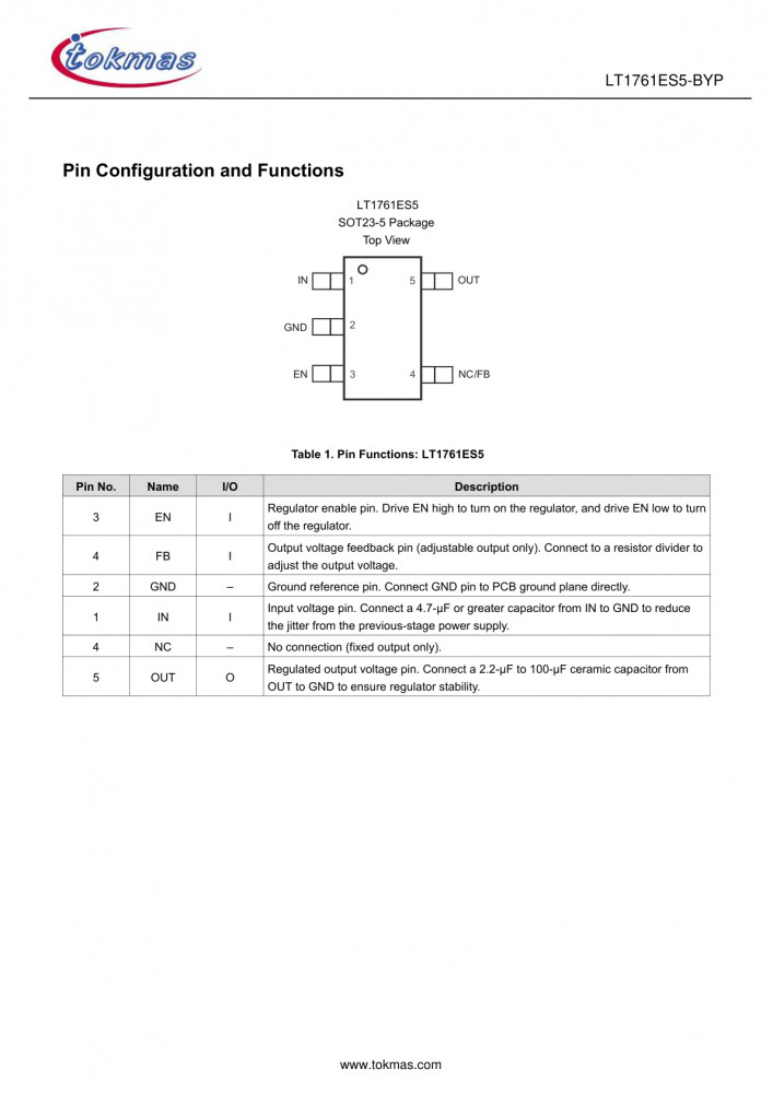 LT1761ES5-BYP datasheet page 3