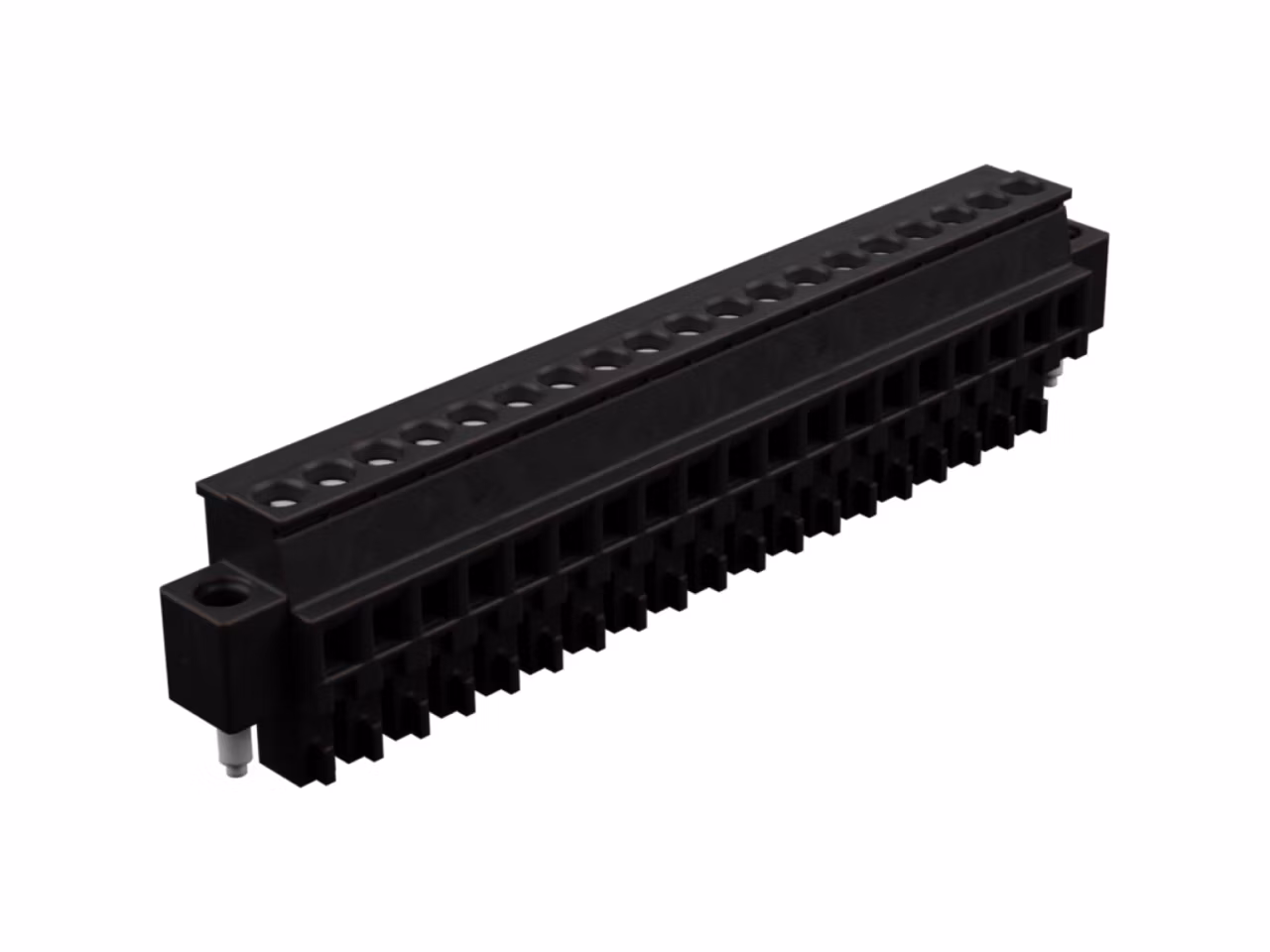 3.81mm Pitch Eurostyle Vertical Plug, with Retention Screws and Reverse Imprinting, Front Wire Entry, Black, 19 Circuits for sale
