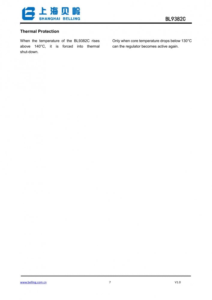 BL9382C datasheet page 7