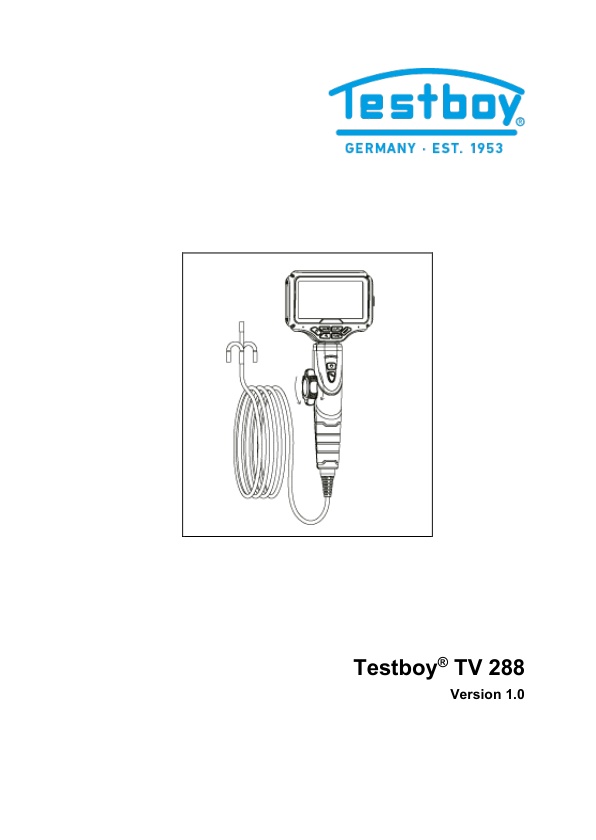 TESTBOY TV 288 manual page 1
