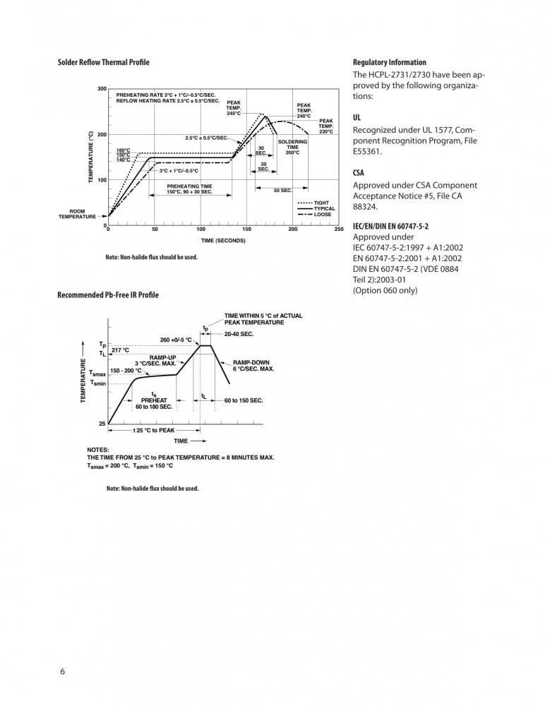 HCPL-0730 datasheet page 6