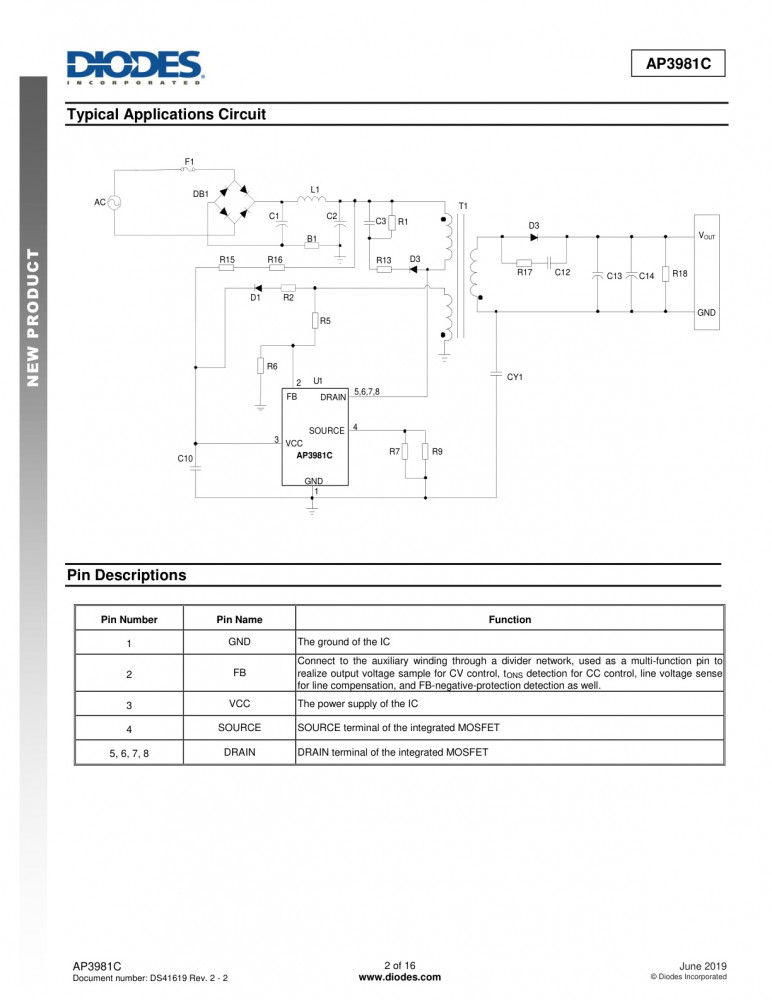 AP3981CS-13 datasheet page 2
