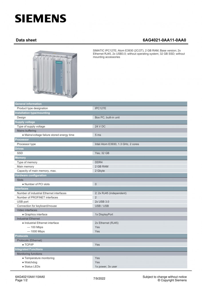 Technical document preview, page 1