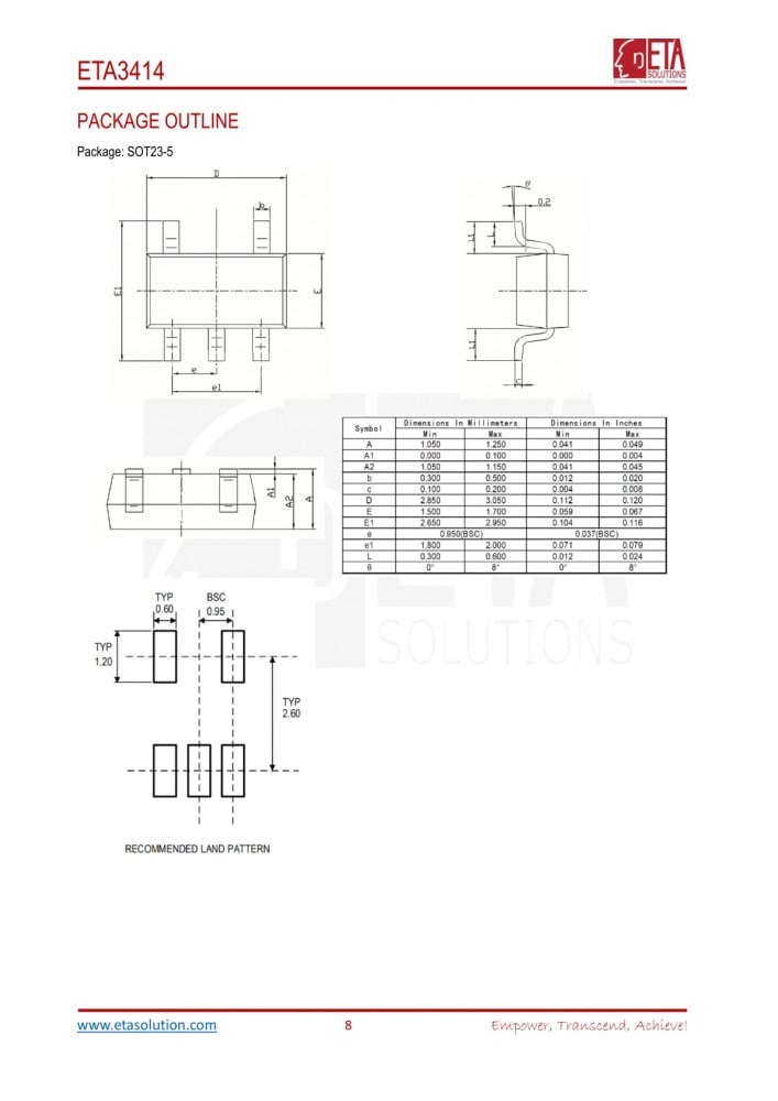 ETA3414S2F datasheet page 8