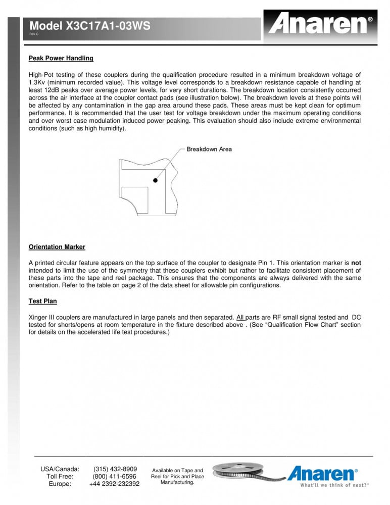 X3C17A1-03WS datasheet page 10
