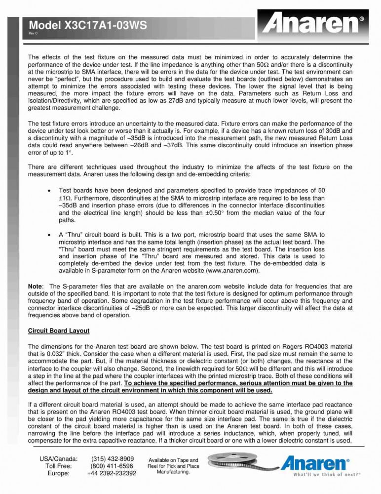 X3C17A1-03WS datasheet page 8
