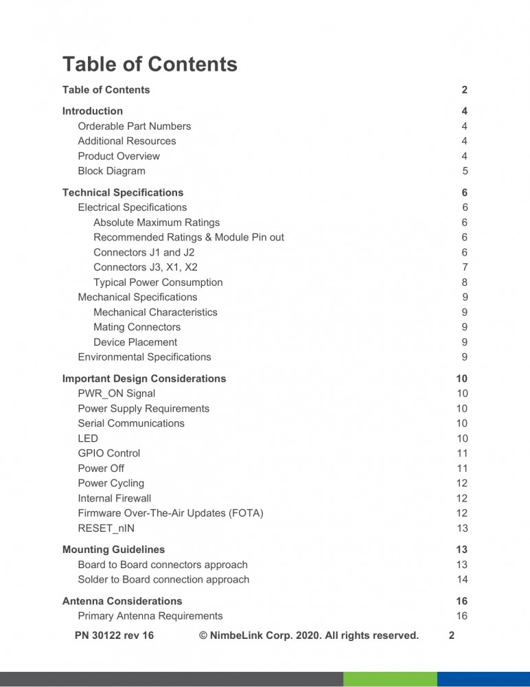Product datasheet page 2