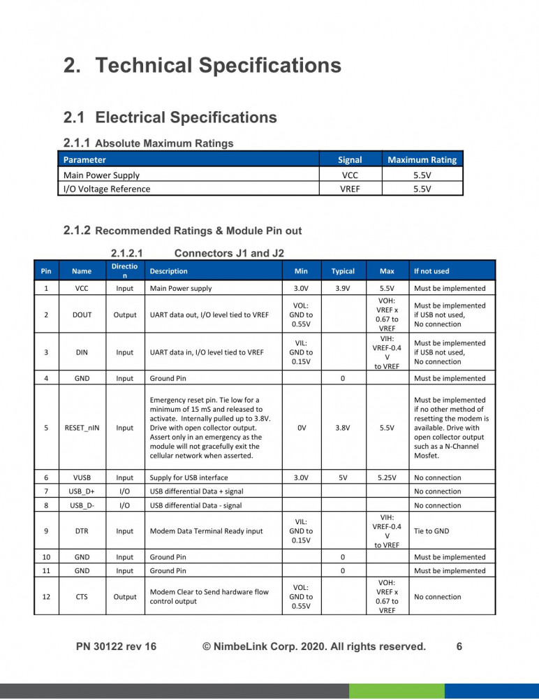 Product datasheet page 6