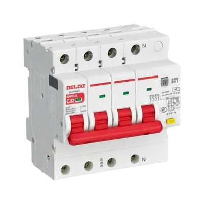 Delixi Electric DZ47VLE4C63 Miniature Residual Current Circuit Breaker for sale