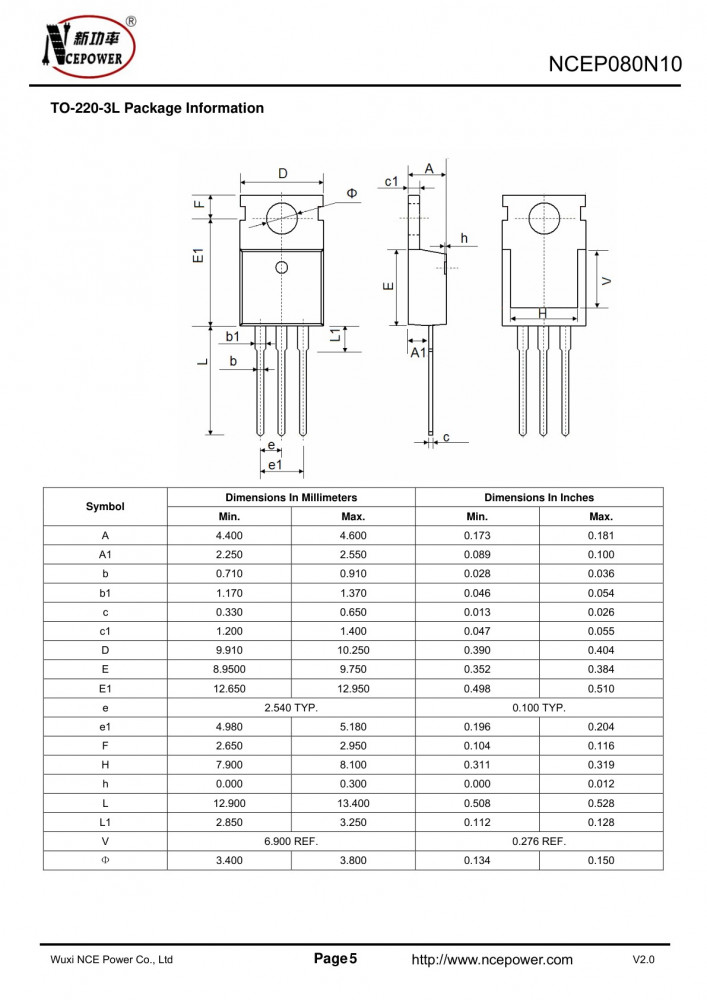 NCEP080N10 datasheet page 5