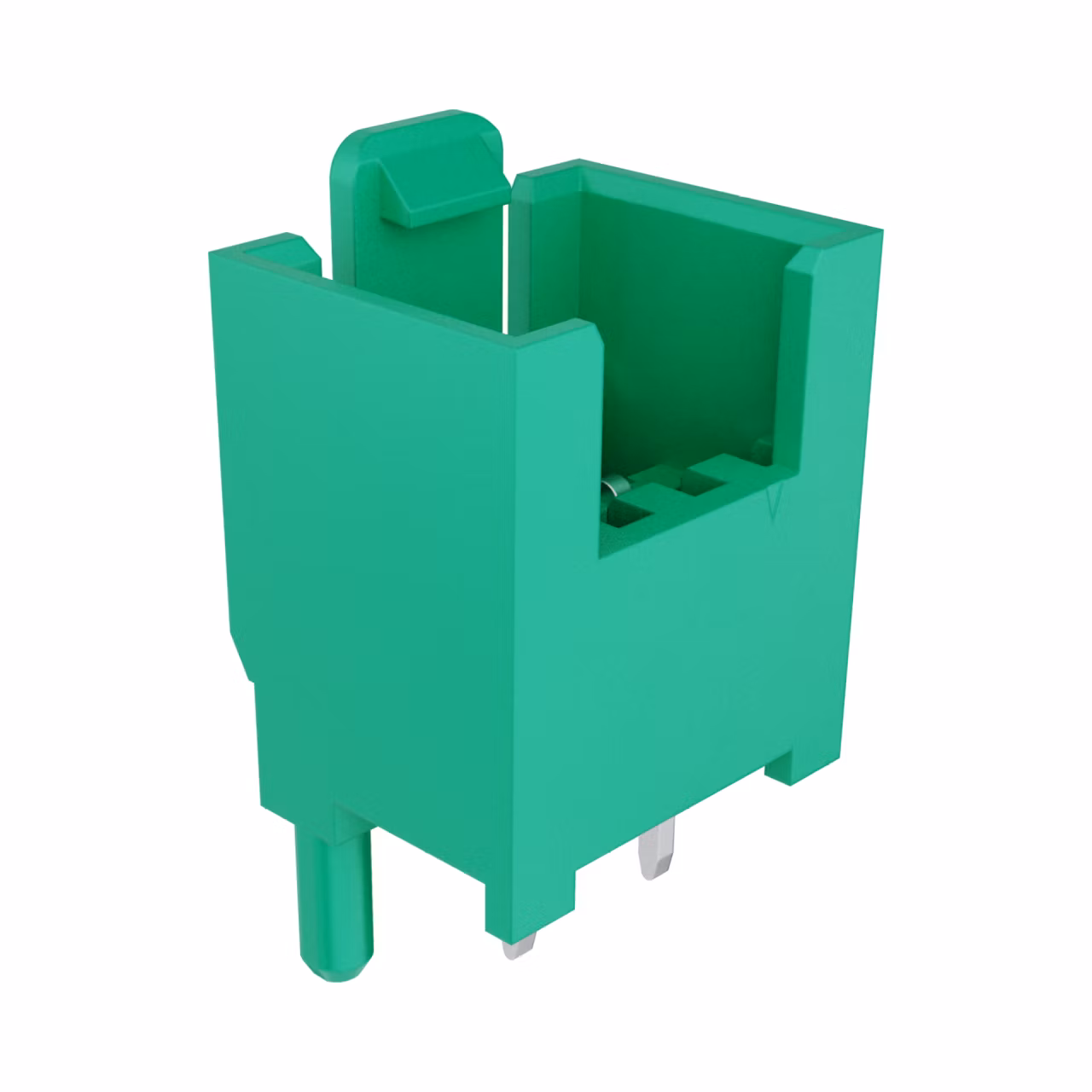 Appli-Mate RAST 2.5 Header, Vertical, 3 Circuits, Tin (Sn) Plating, Glow-Wire Capable, Positioning Key D Blocked, with Latch, Green for sale