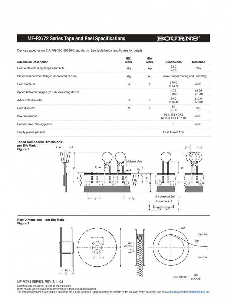 MF-RX series datasheet page 6