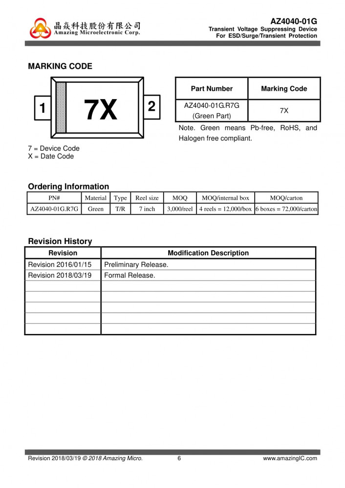 AZ4040-01G datasheet page 6